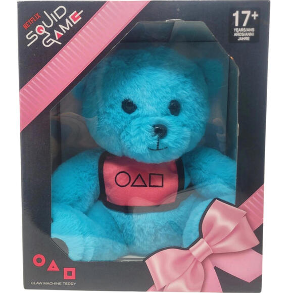 Toys | Squid Game Claw Machine Teddy Bear The Challenge Blue Plush Toy ...